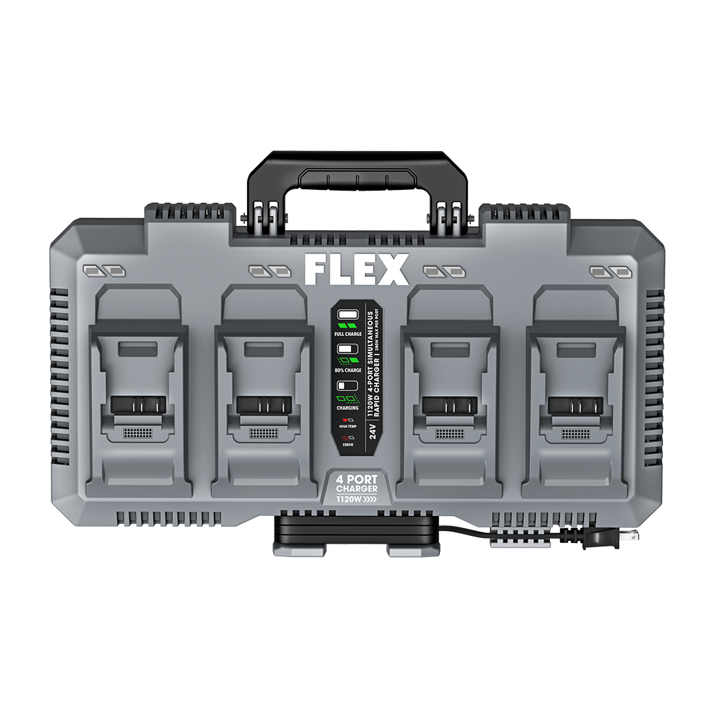 Flex 1120W 4-Port Simultaneous Rapid Charger – Carolina Detail Supply