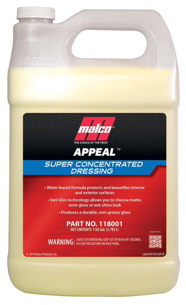 Malco Appeal Super Concentrated Dressing – Carolina Detail Supply